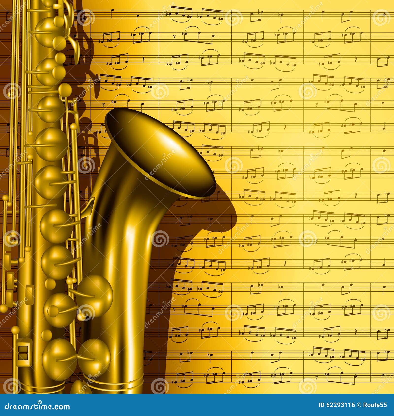 Musical Notes and Saxophone Stock Vector - Illustration of light ... Musical Notes and Saxophone Stock Vector - Illustration of light ...