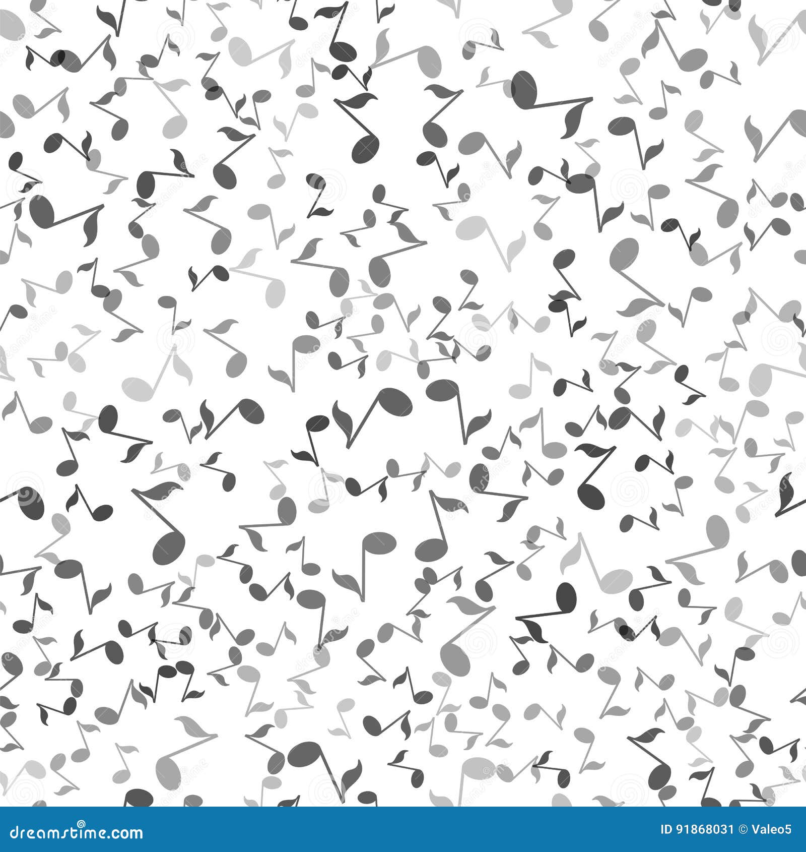 Musical Notes Seamless Pattern Stock Vector - Illustration of acoustic ...