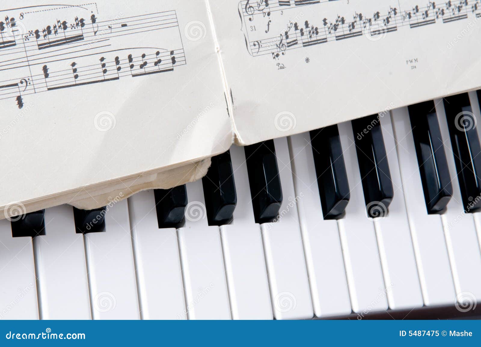 Musical Notes Sheet and Piano Stock Image - Image of piano, orchestra ...