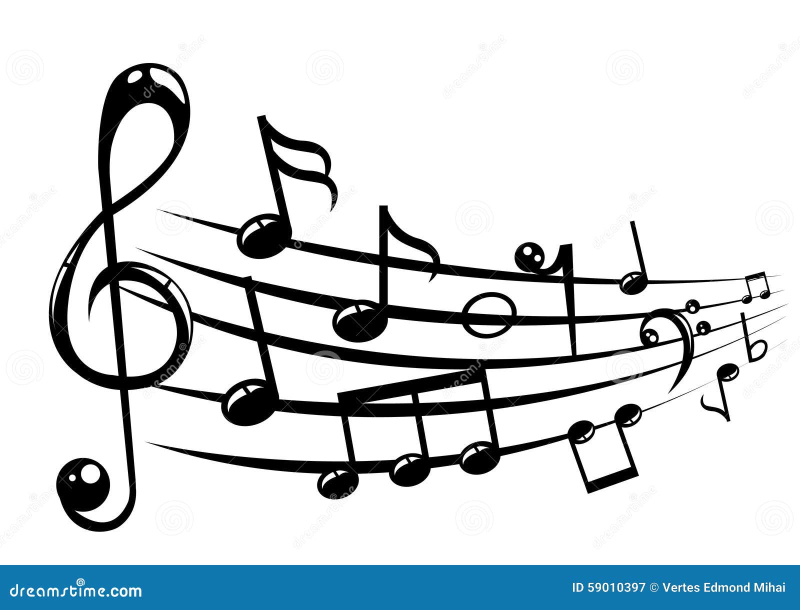 Musical Notes Staff Background with Lines Stock Vector - Illustration ...