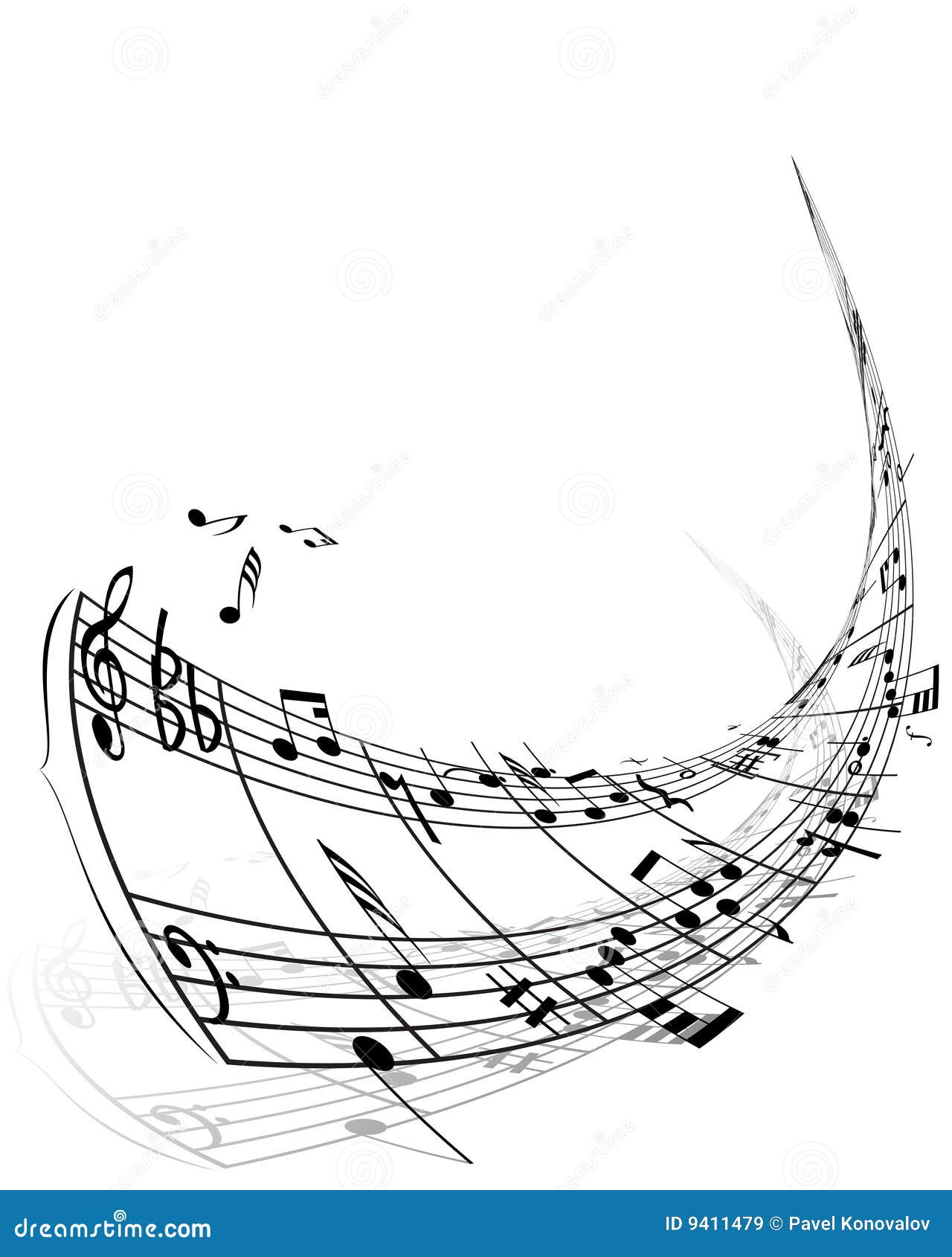 Musical notes stuff stock vector. Illustration of grunge - 9411479