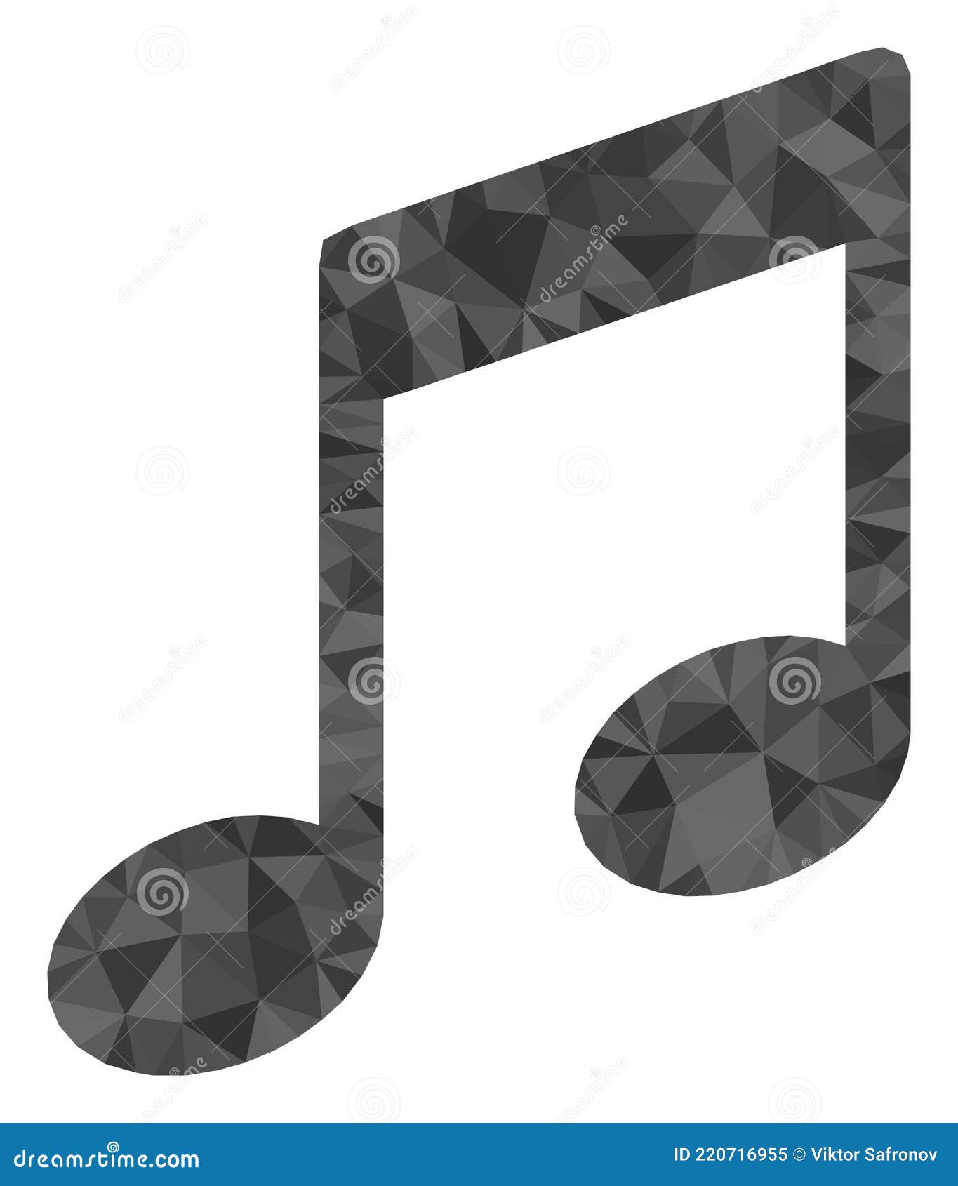 Musical Notes Triangle Filled Icon Stock Vector - Illustration of ...