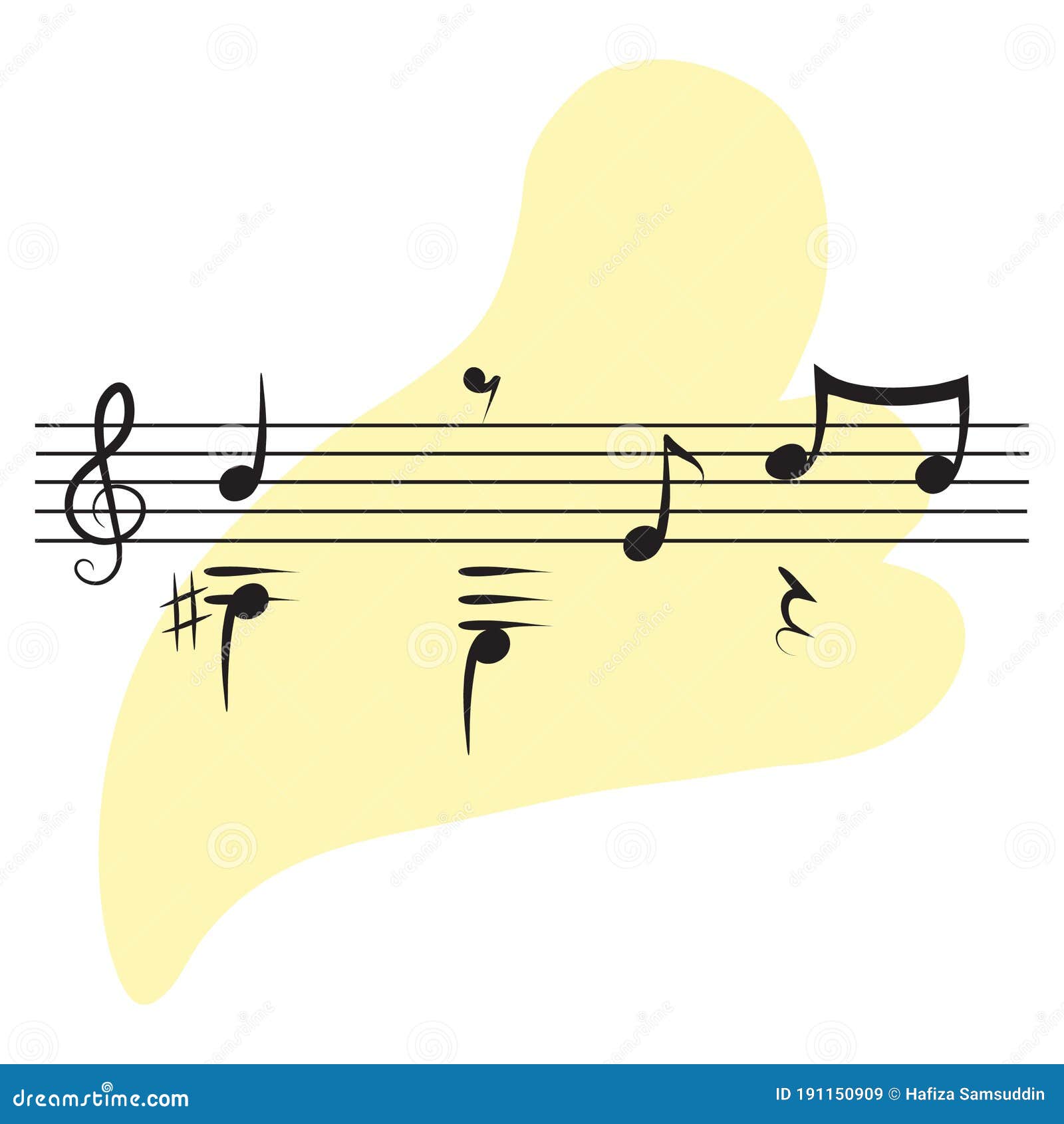 Musical Notes. Vector Illustration Decorative Design Stock Vector ...
