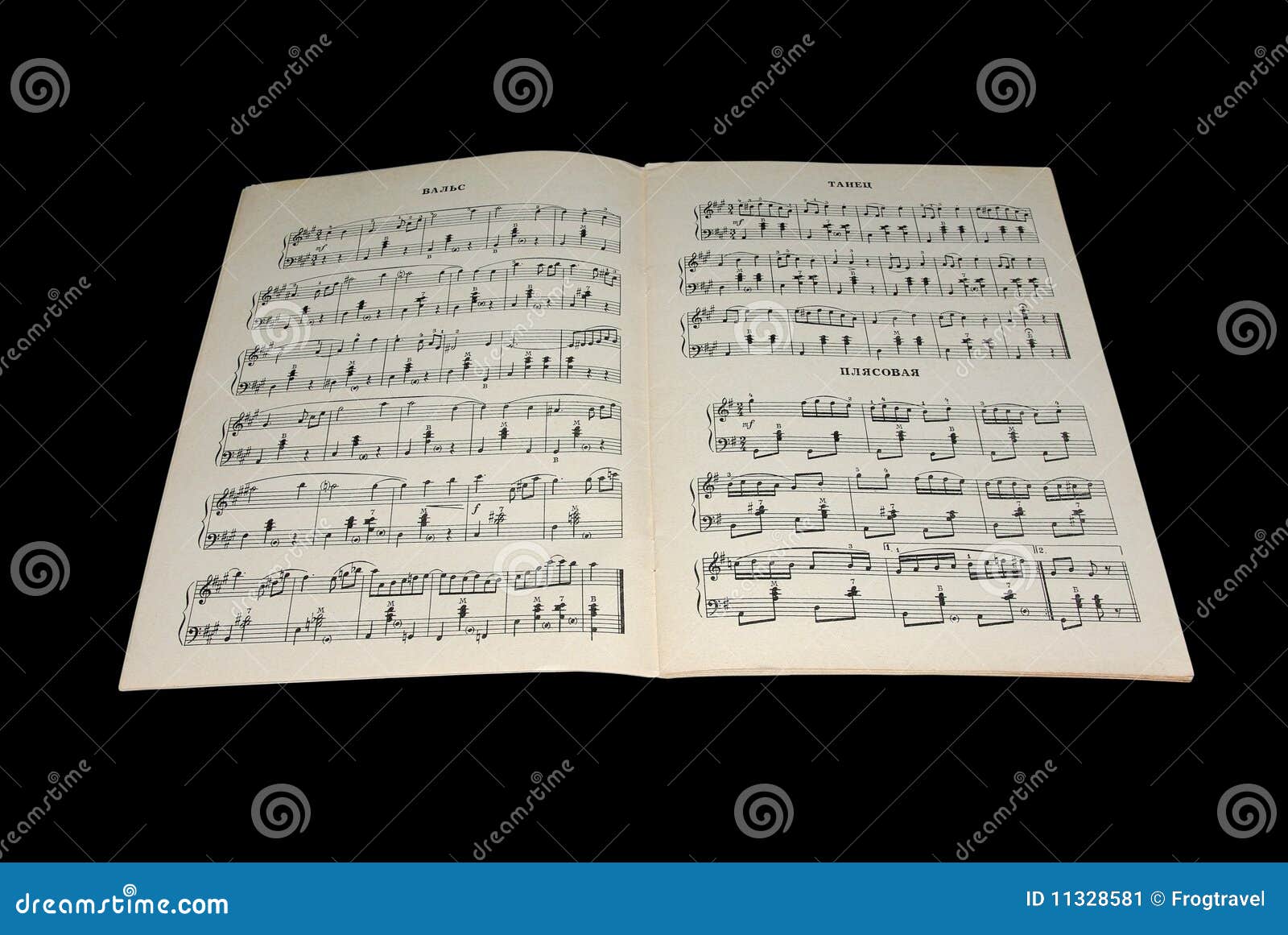Musical page with notes stock image. Image of vignetting - 11328581
