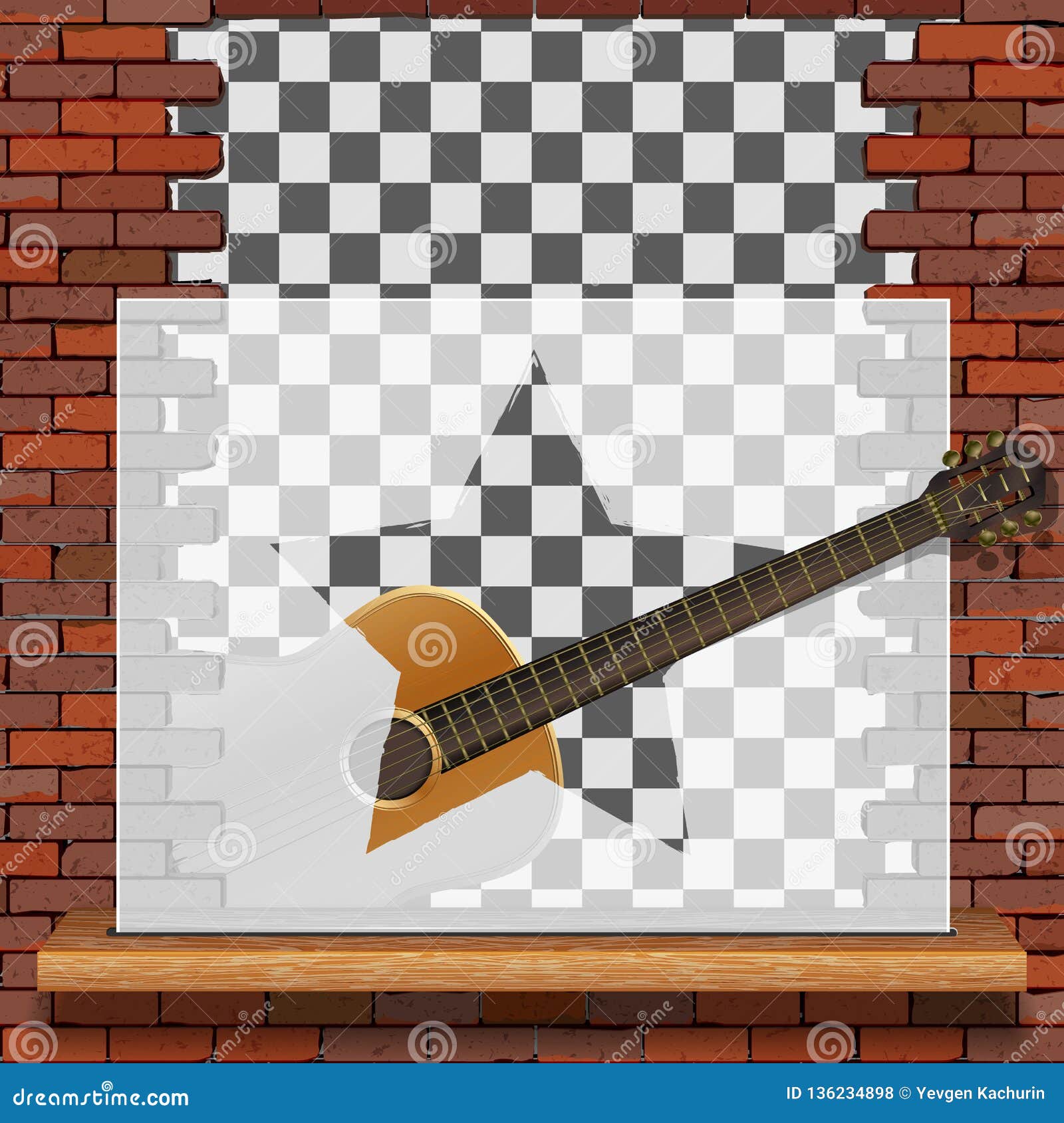 Musical pattern brick wall stock vector. Illustration of club - 136234898