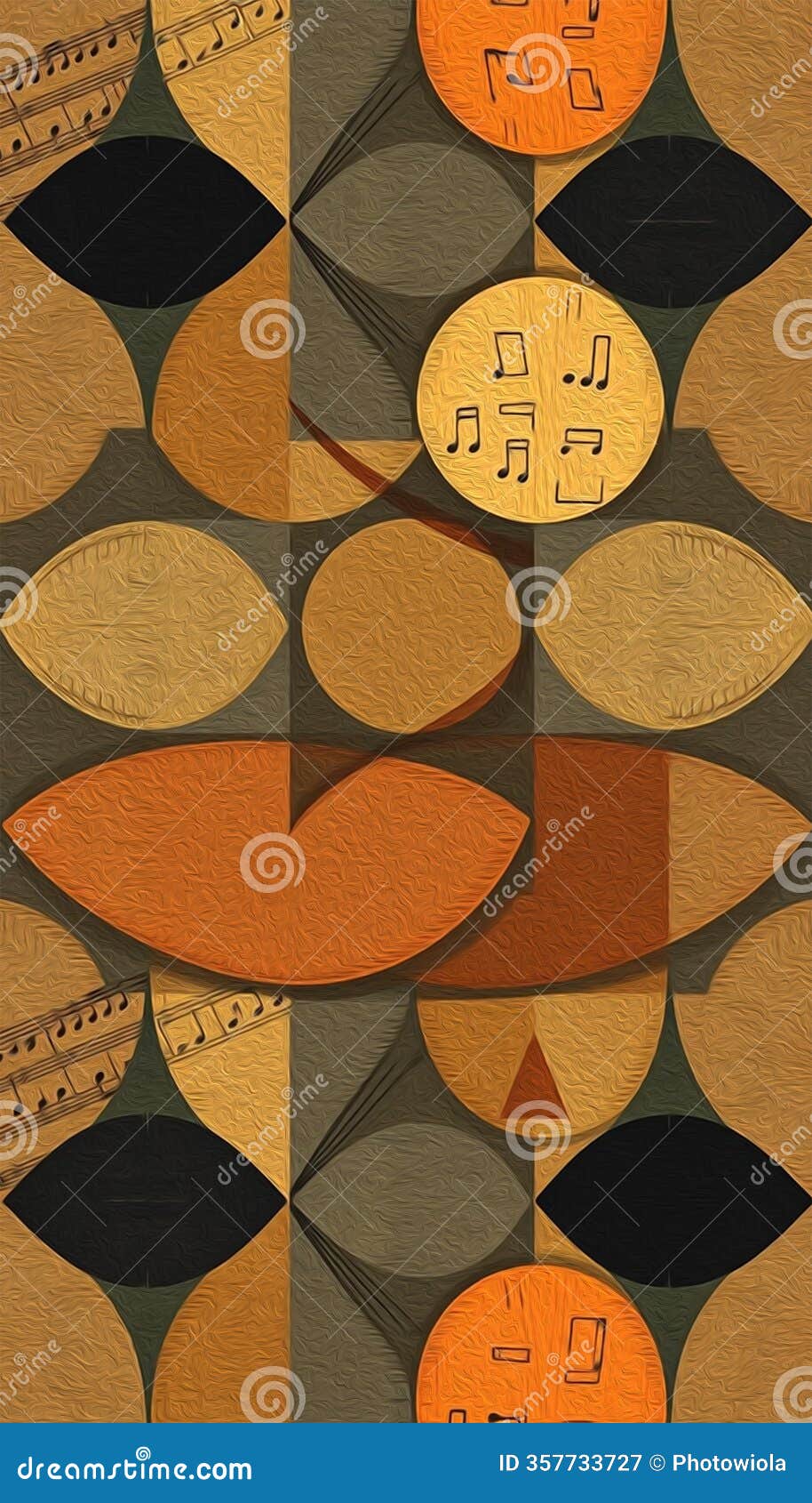 Musical Pattern. Design for Fabrics, Wallpapers Stock Illustration ...