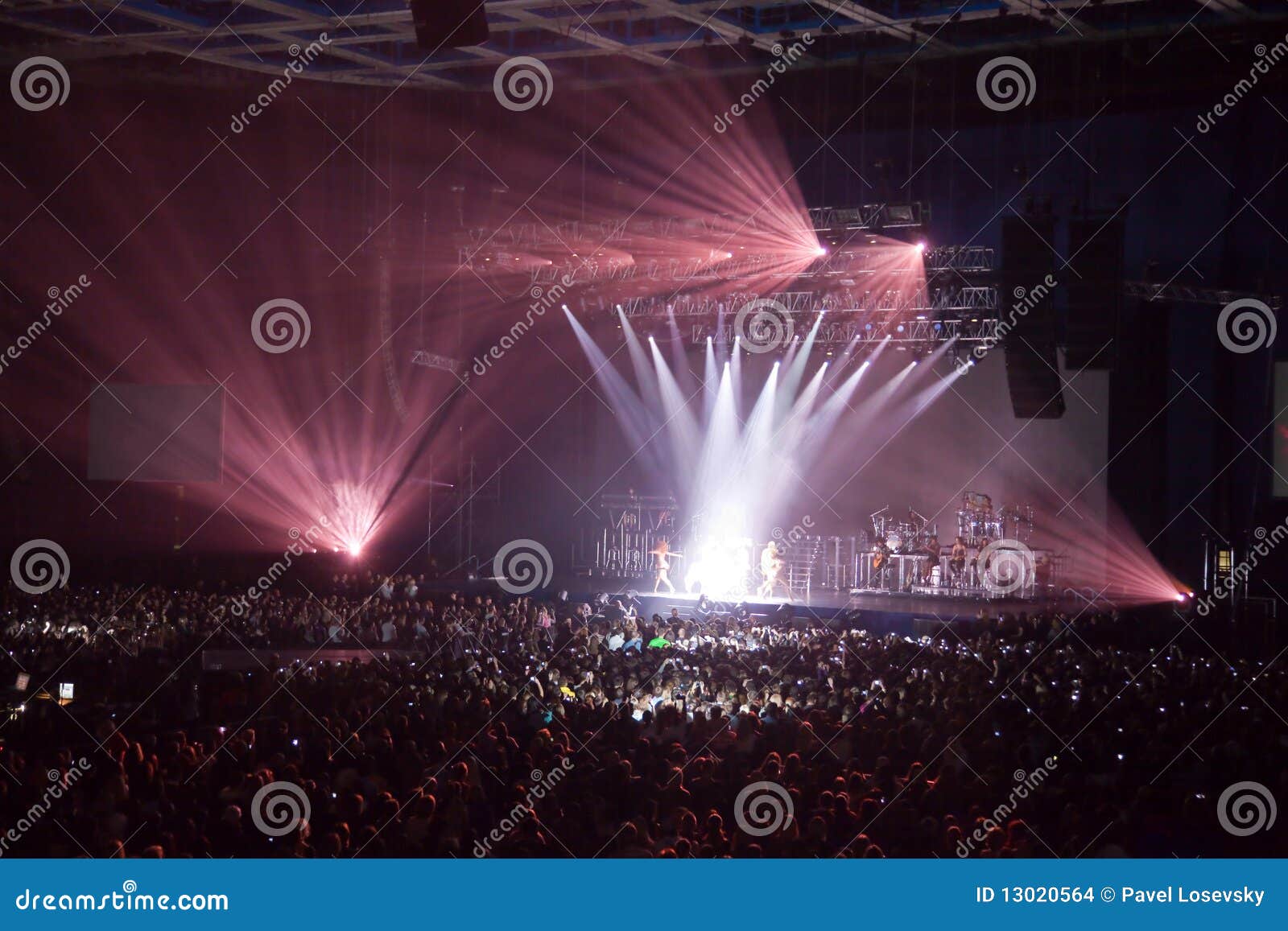 Musical Performance Concert. Light Show Editorial Stock Image - Image ...