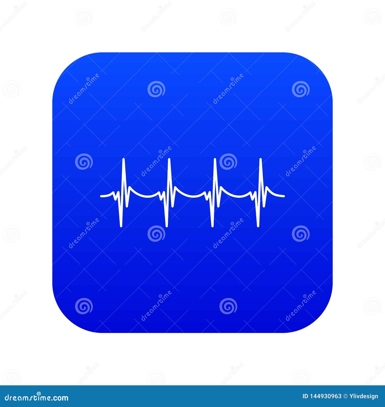 Musical Pulse Icon Digital Blue Stock Vector - Illustration of pulse ...