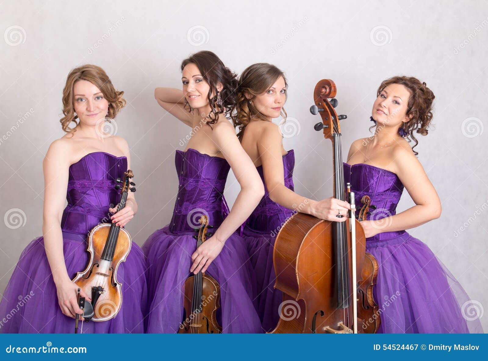 Musical quartet stock image. Image of quartet, females - 54524467