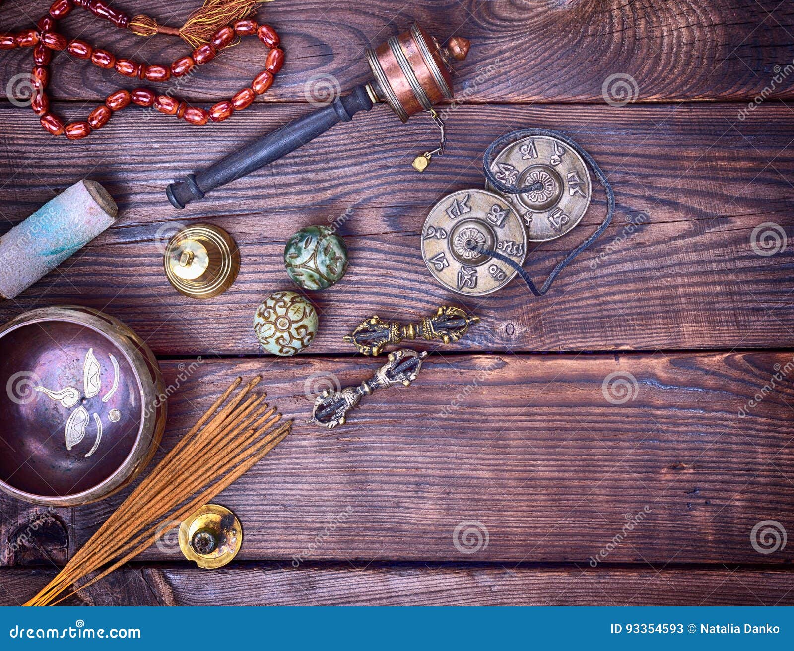 Musical Religious Instruments Stock Image - Image of asian, bronze ...