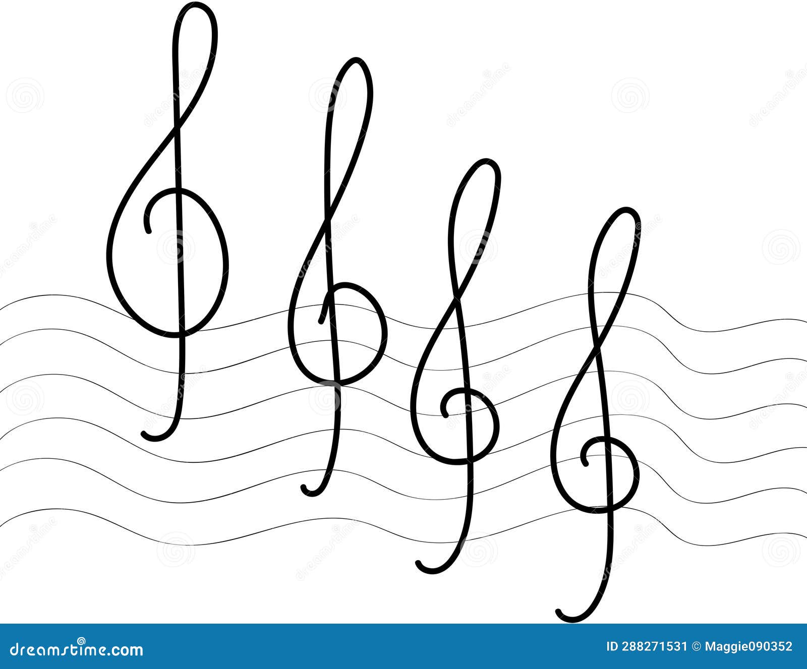 Musical Scale in a Form of Waves- this is Digital Art Drawn by Hand ...