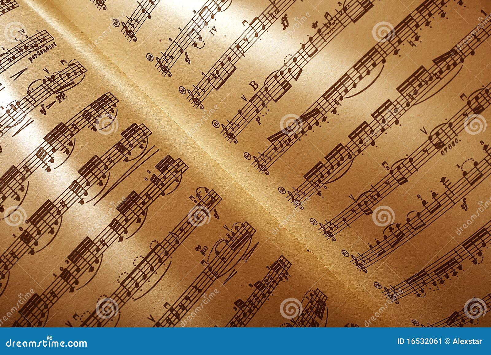 Old Musical Score Sheet Stock Photo | CartoonDealer.com #50671170