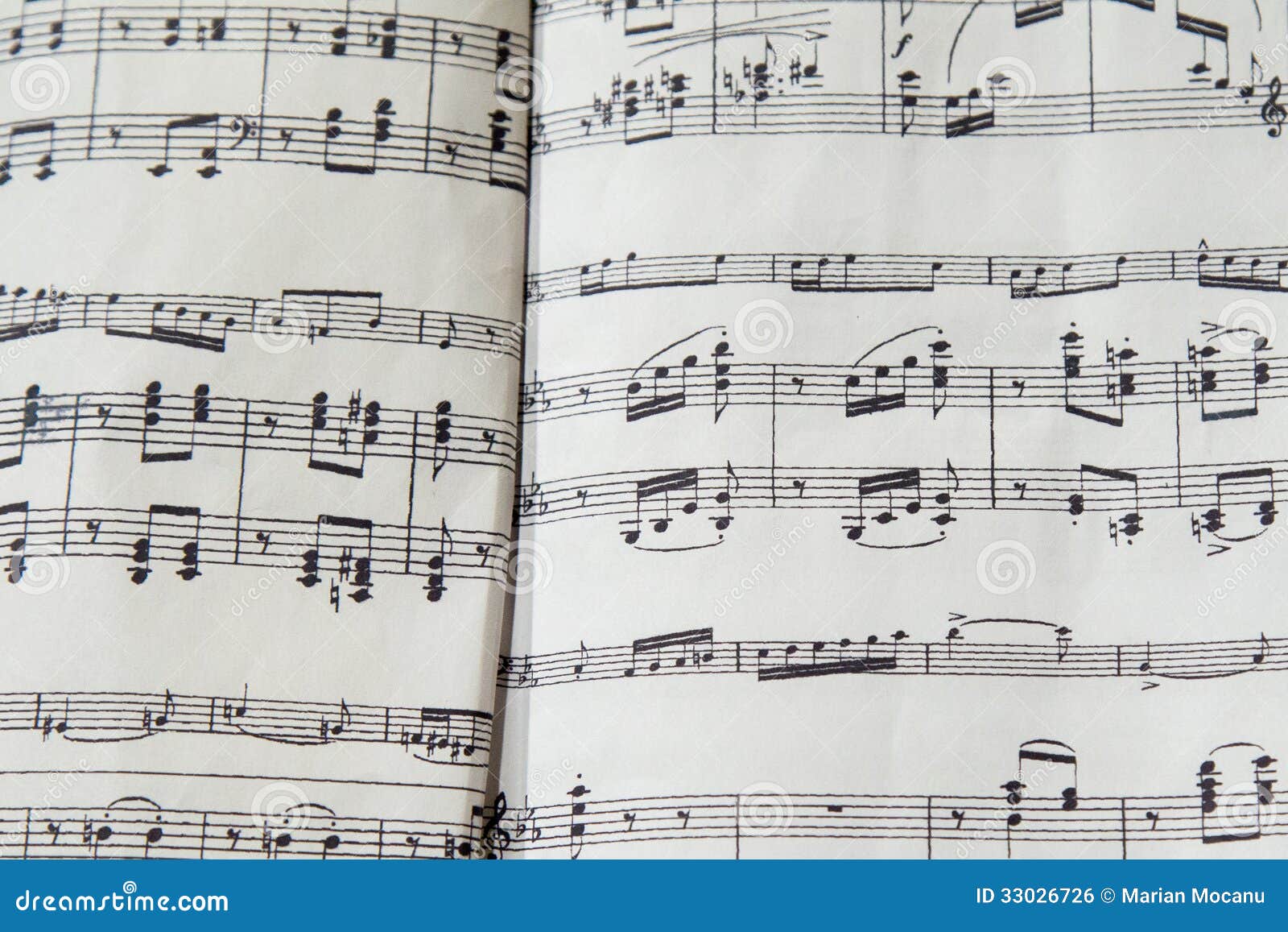 Musical score stock photo. Image of classical, background - 33026726