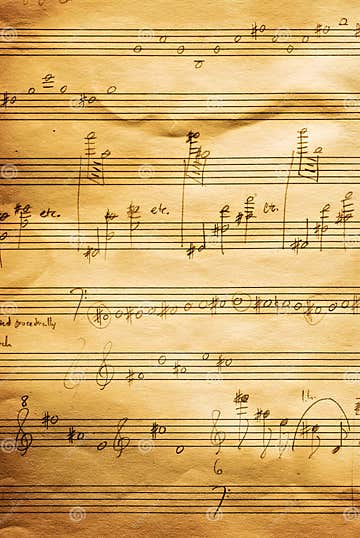Musical Score, Hand Written Stock Image - Image of rhythm, harmony: 2160795