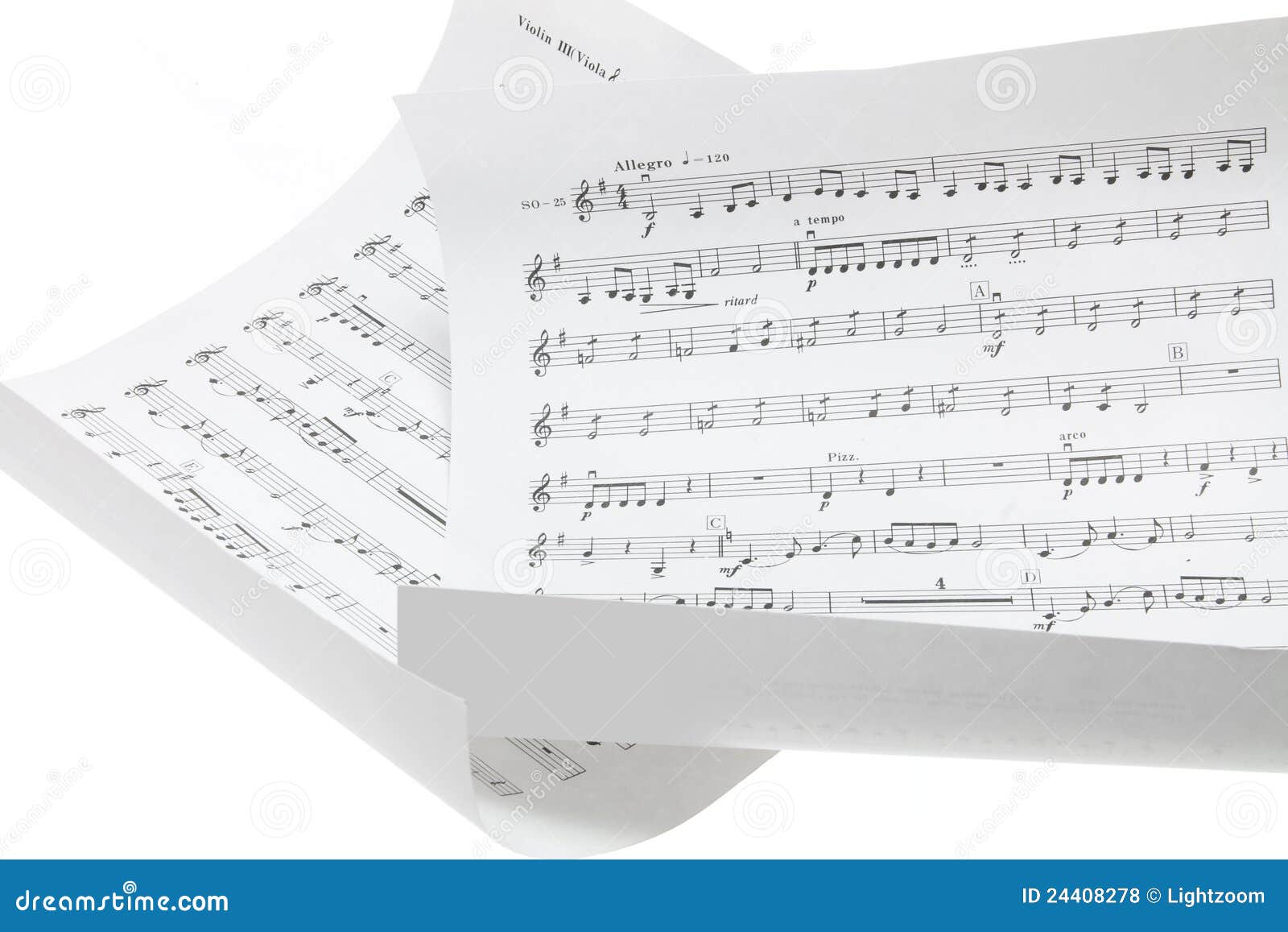 Musical Scores stock photo. Image of studio, symbols - 24408278