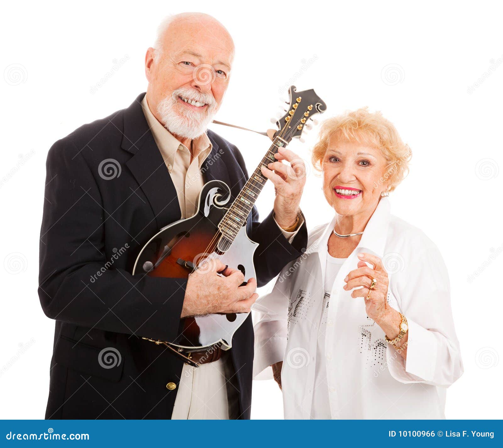 Musical Senior Couple stock photo. Image of male, country - 10100966