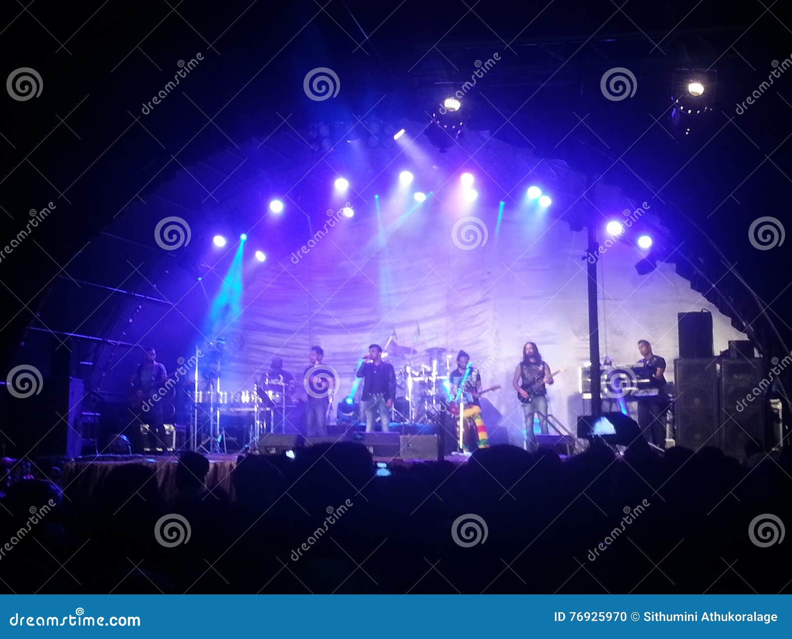 Musical show at night editorial image. Image of night - 76925970