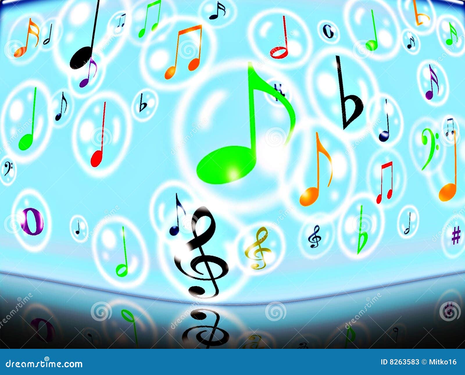Musical signs stock illustration. Illustration of music - 8263583