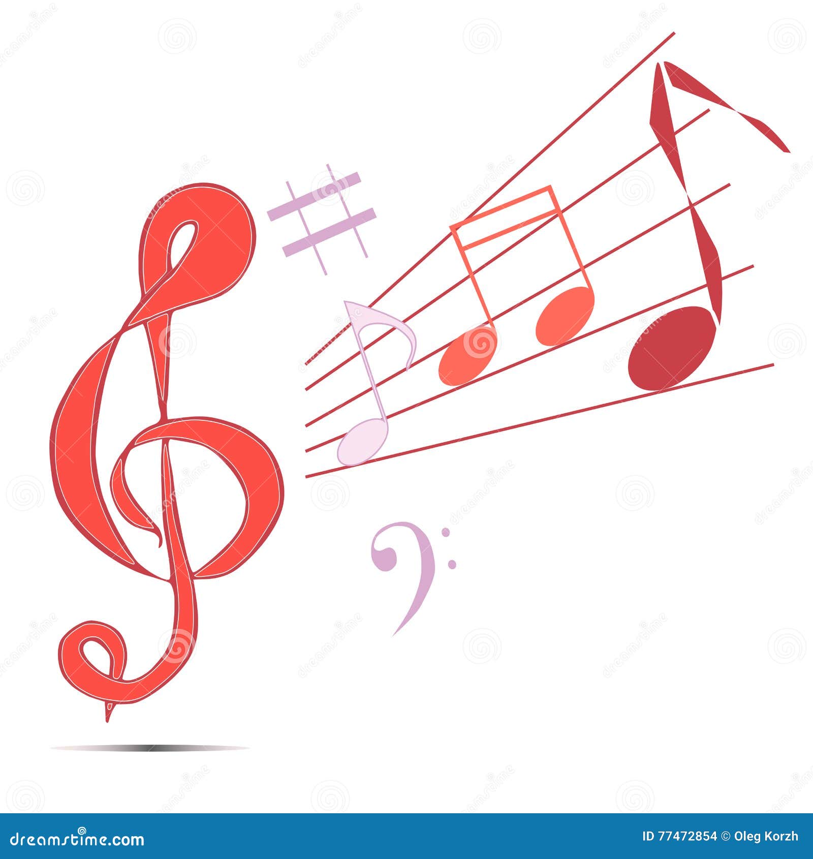 Musical signs stock vector. Illustration of creative - 77472854