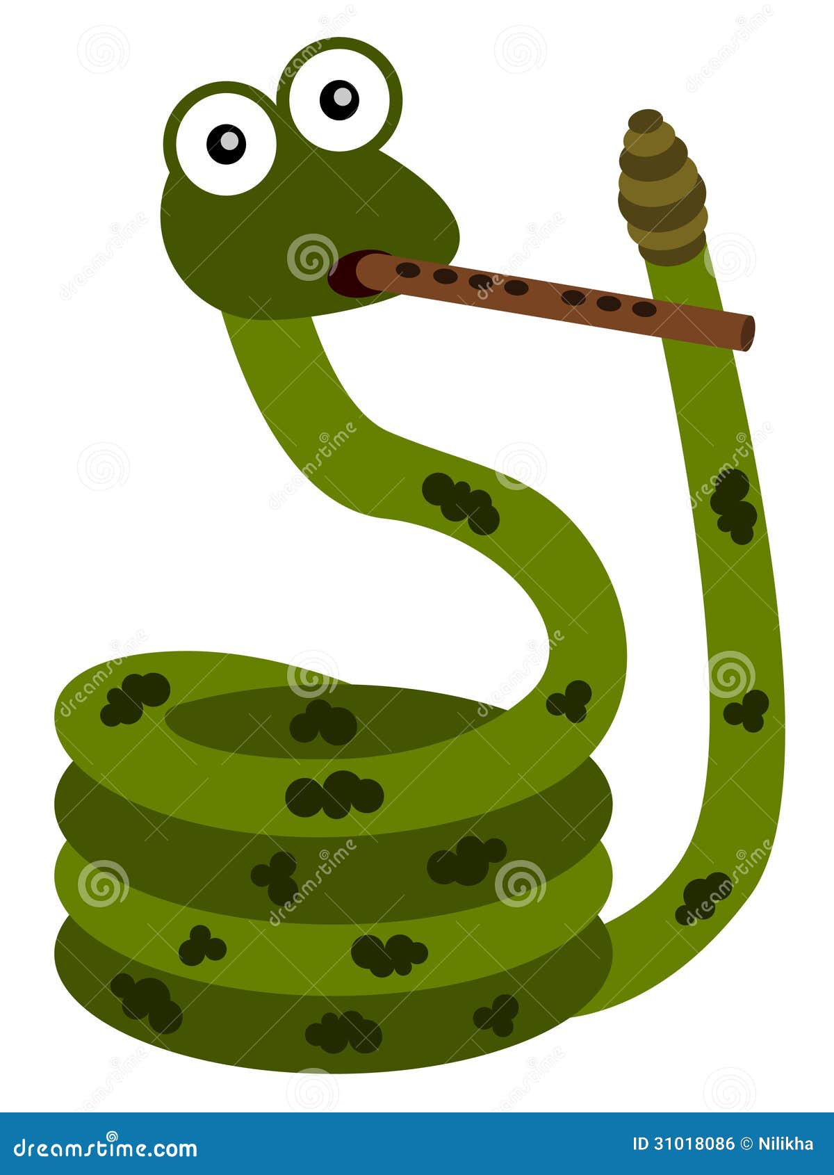 Musical snake stock illustration. Illustration of humorous - 31018086