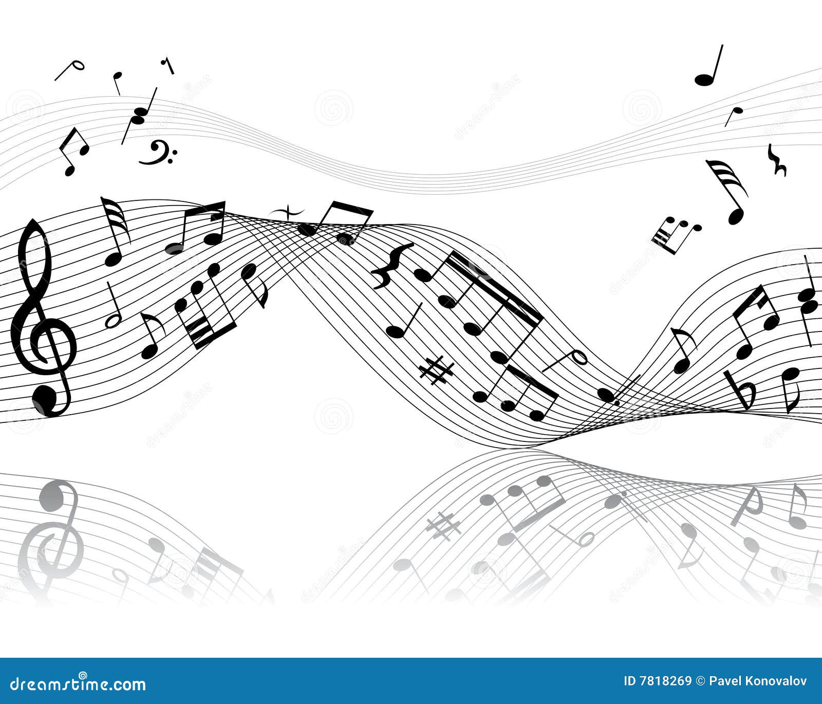 Musical Staff Royalty Free Stock Images - Image: 7818269