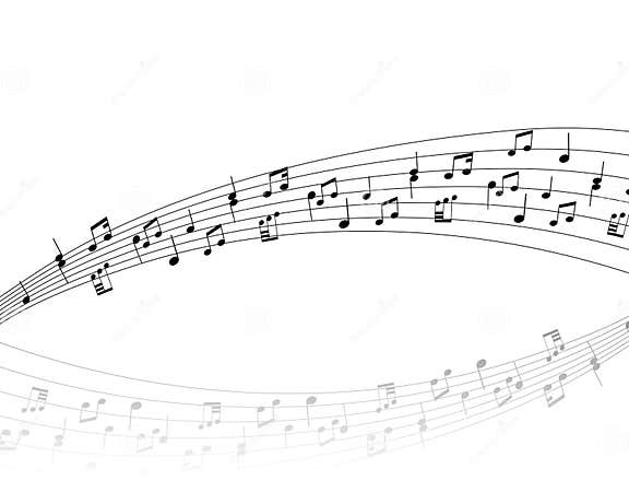 Musical staff stock vector. Illustration of harmony, element - 7818273