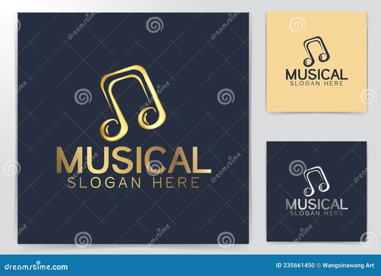 Musical Symbol, Music Logo Design, Vector Illustration Stock Vector ...