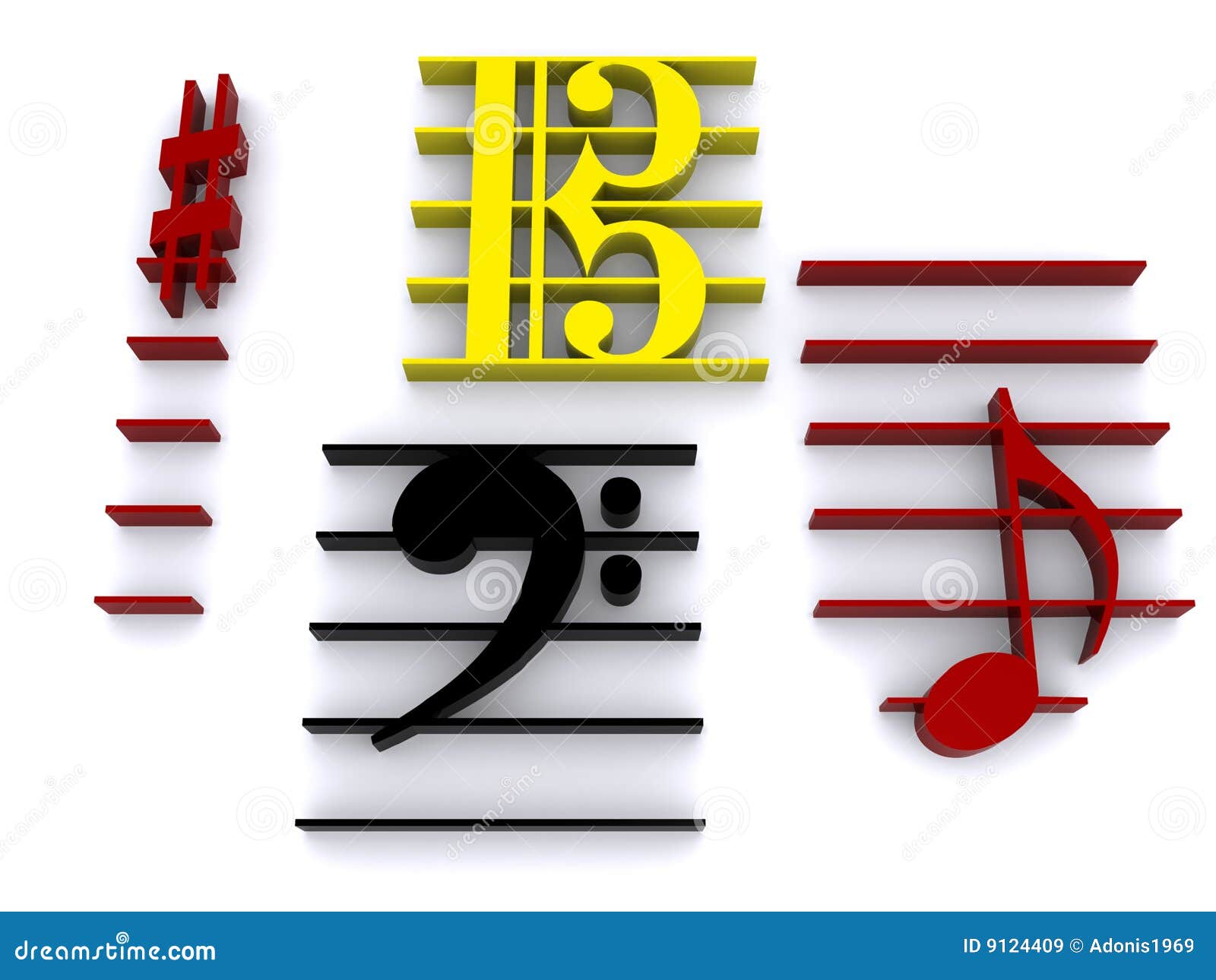 Set Musical Symbols , Notes And Rests , Elements Of Musical Symbols ...