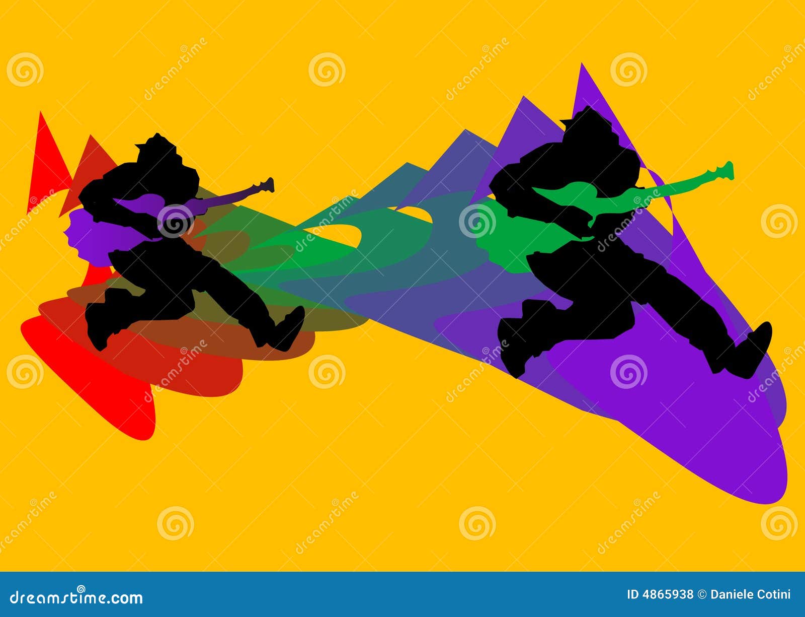 Musical vibrations stock illustration. Illustration of metal - 4865938