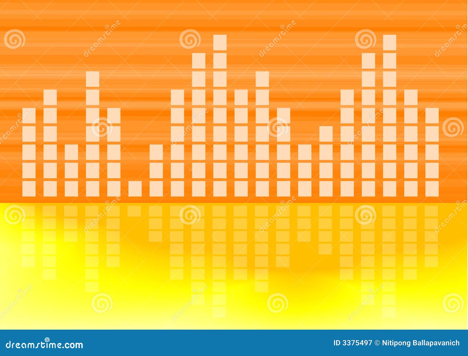 Musical Volume Graph Abstract Stock Vector - Illustration of analysis ...