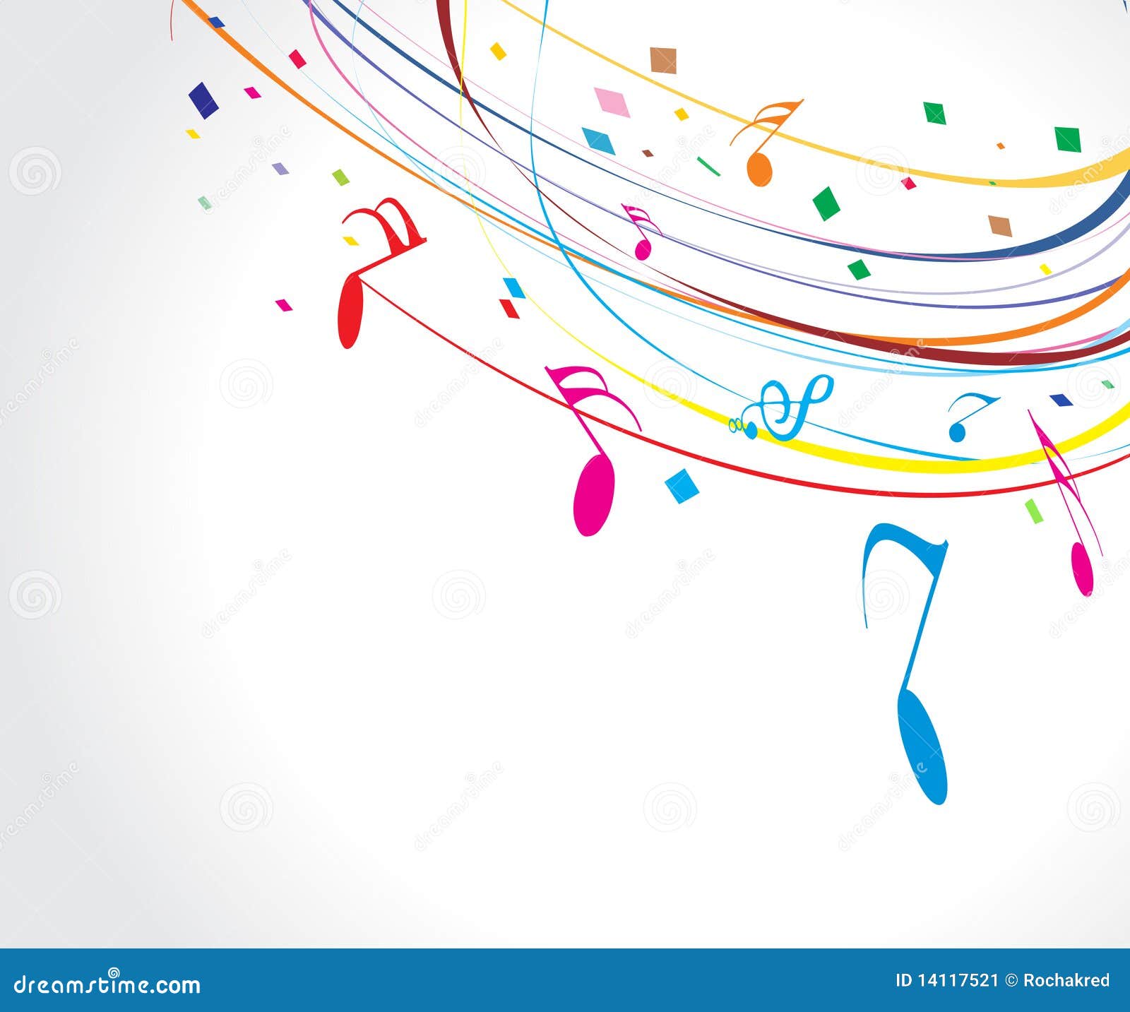 Musical Wave Line of Musical Notes Stock Vector - Illustration of ...