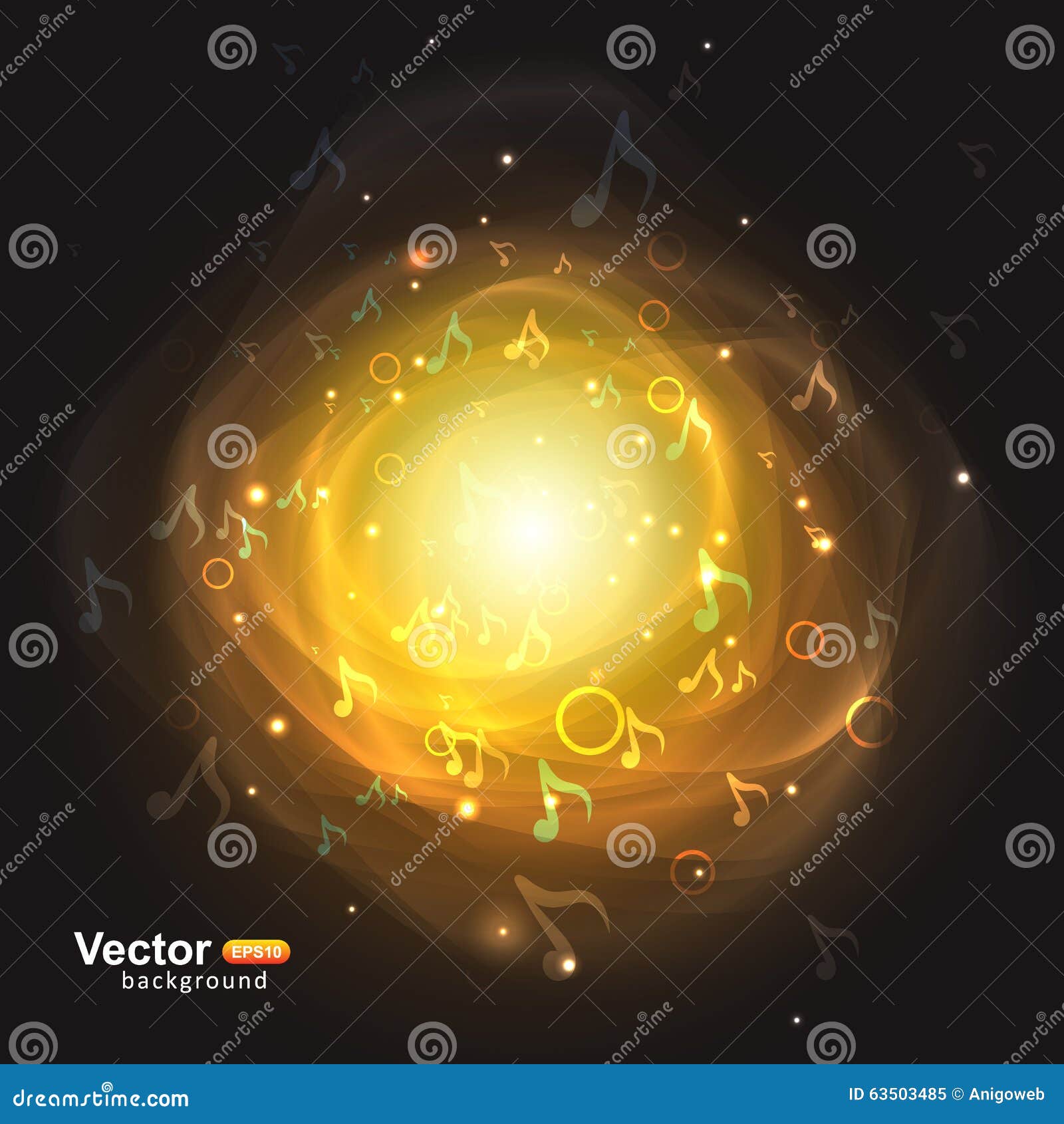 Musical wave stock vector. Illustration of melody, audio - 63503485