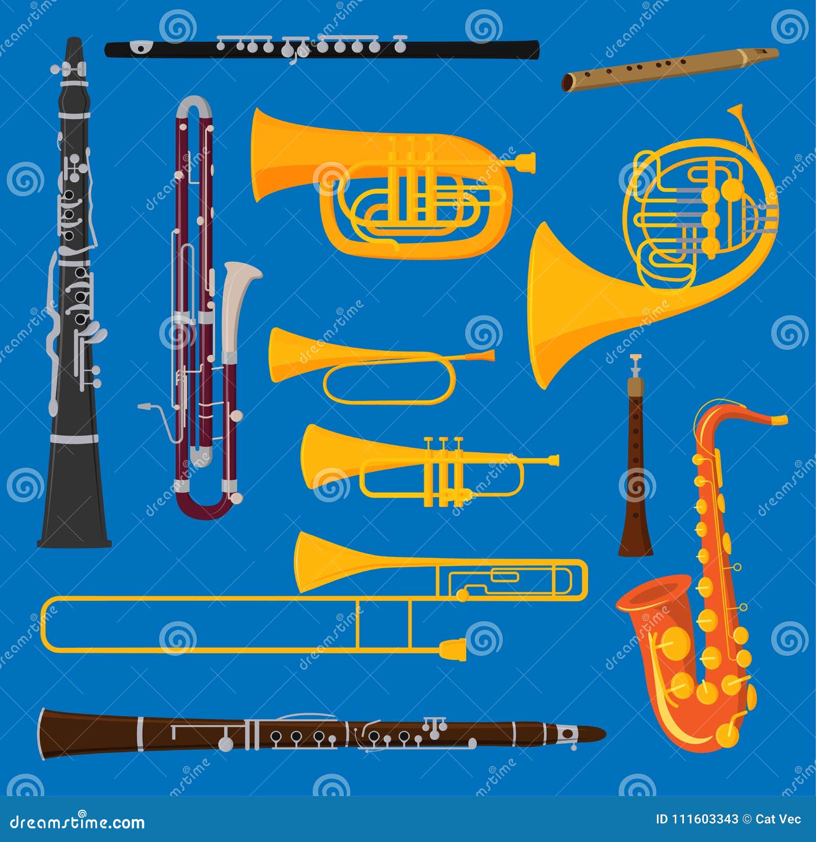 Musical Wind Instruments. Vector Sketch Illustration | CartoonDealer ... Musical Wind Instruments. Vector Sketch Illustration | CartoonDealer ...