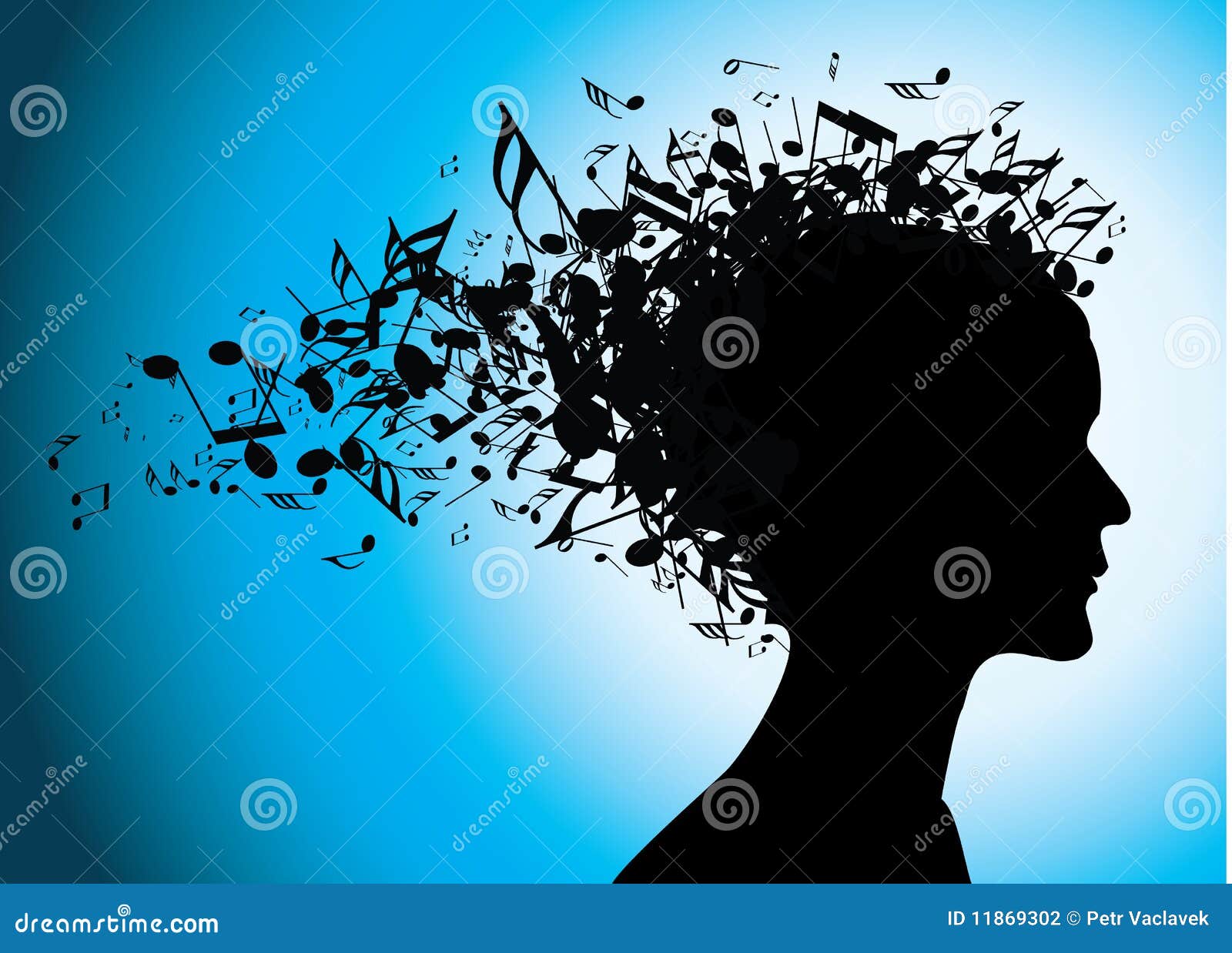 Music Notes Hair Design