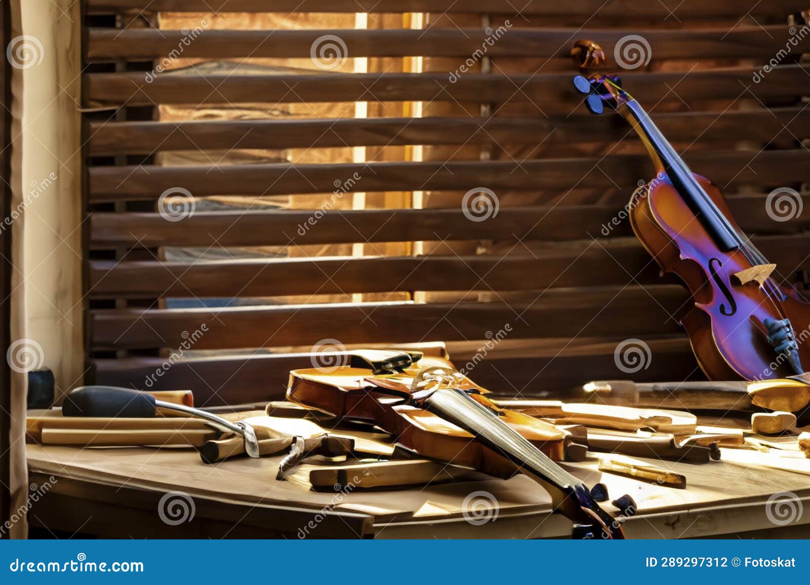 In the Musical Workshop stock photo. Image of musician - 289297312