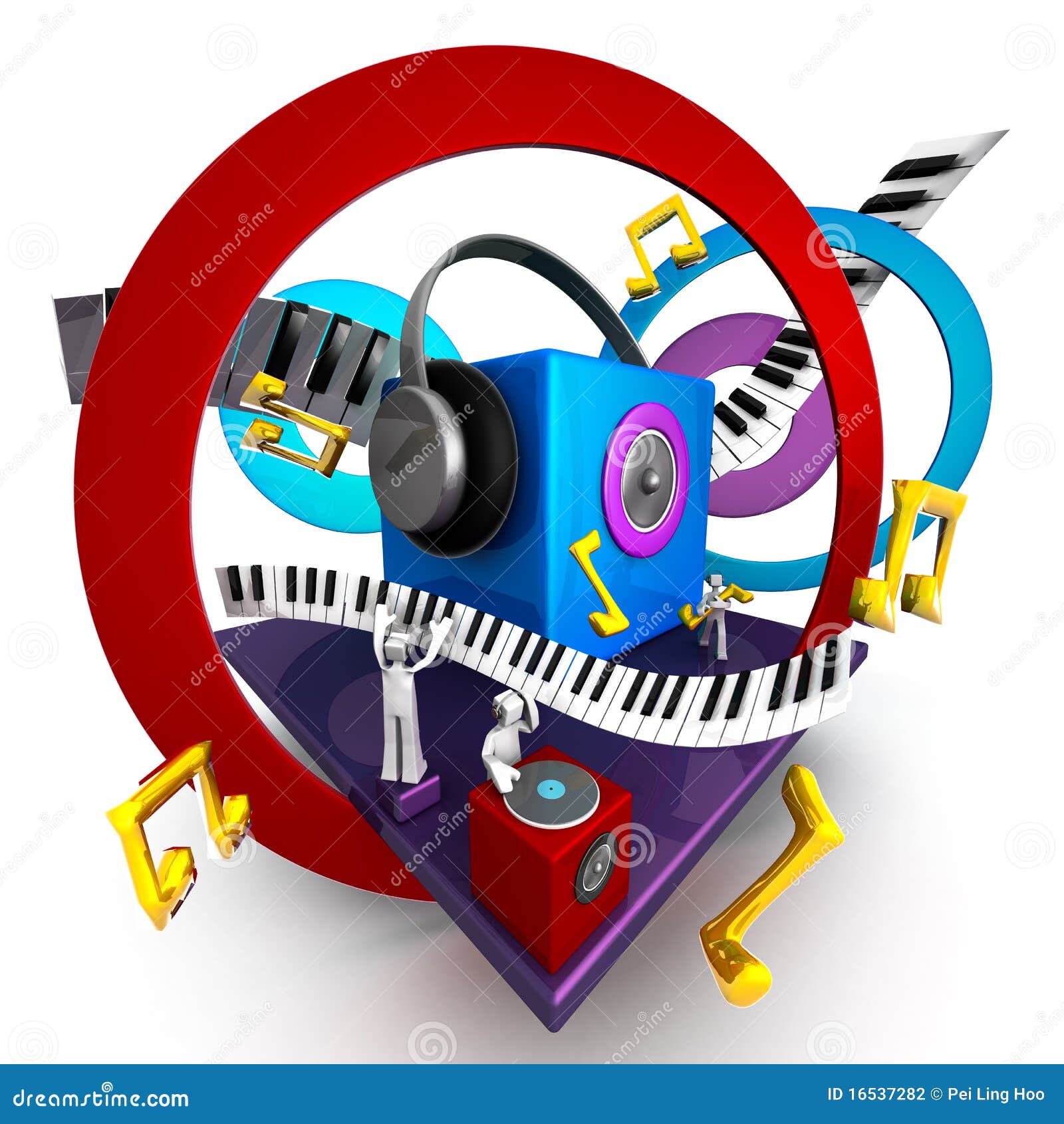 Musical world concept stock illustration. Illustration of disco - 16537282