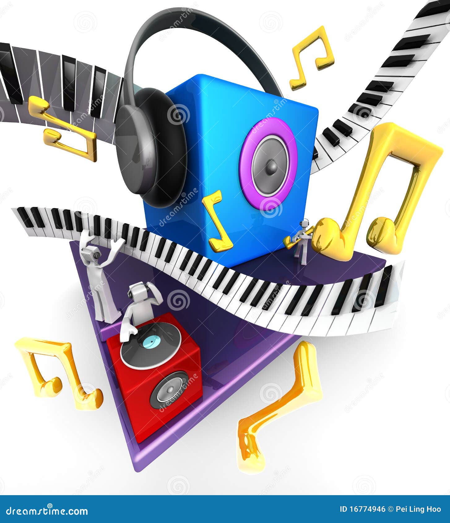 Musical world concept stock illustration. Illustration of entertainment ...