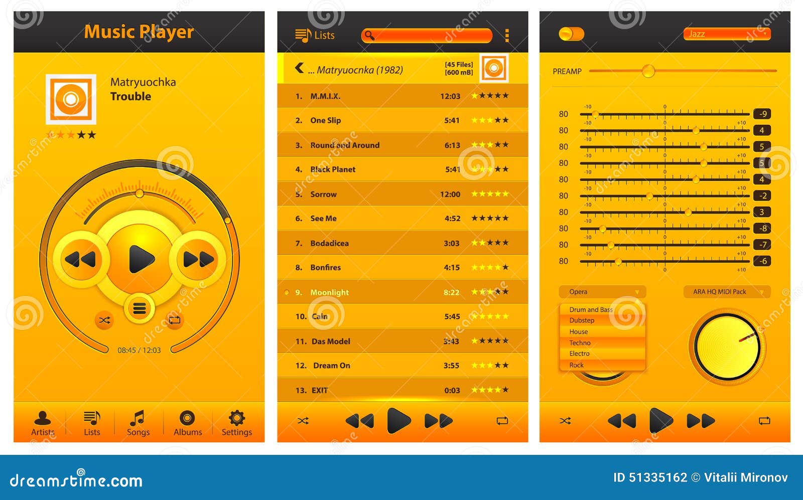 Musical yellow player stock vector. Illustration of entertainment ...