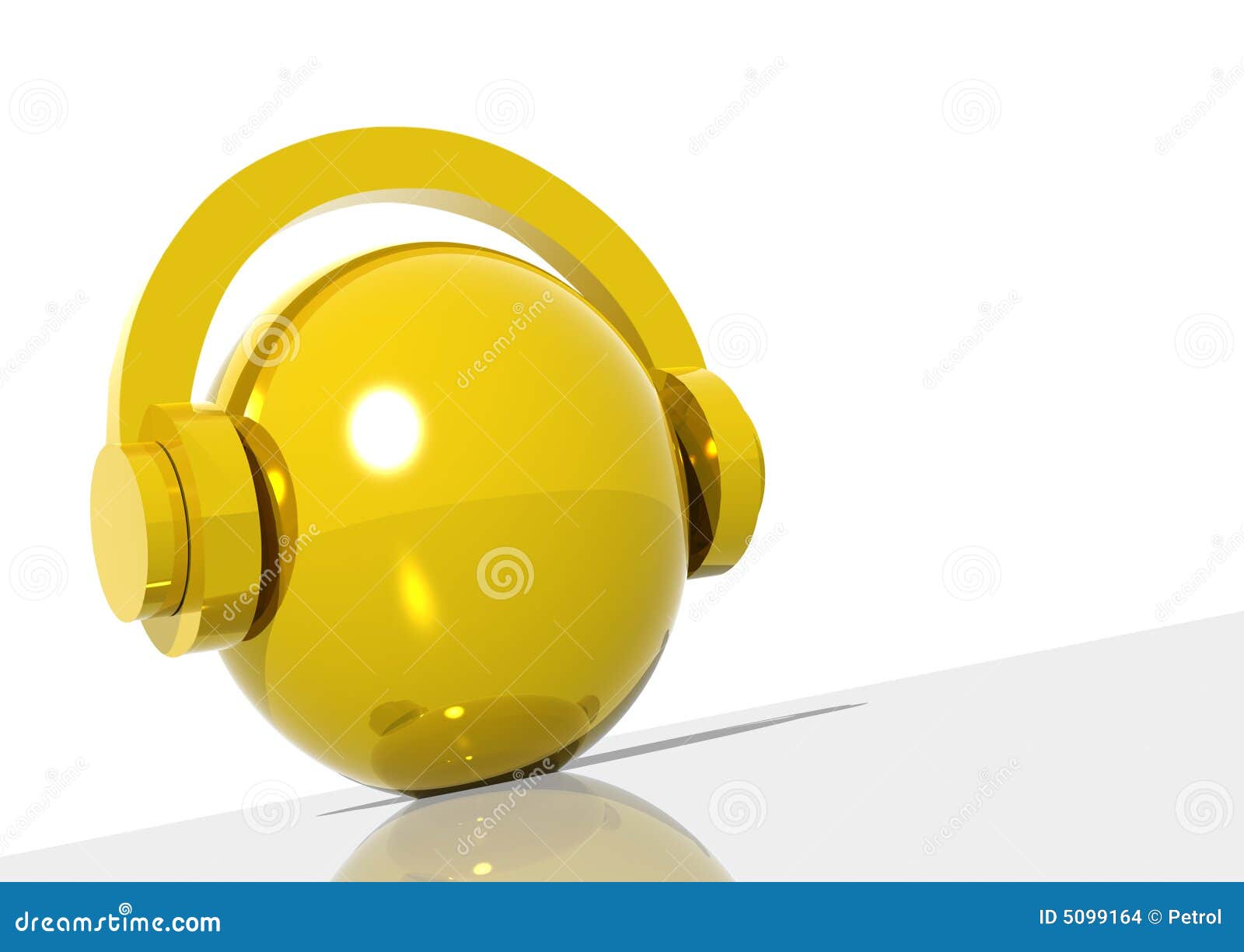 Musicball stock illustration. Illustration of disc, gold - 5099164