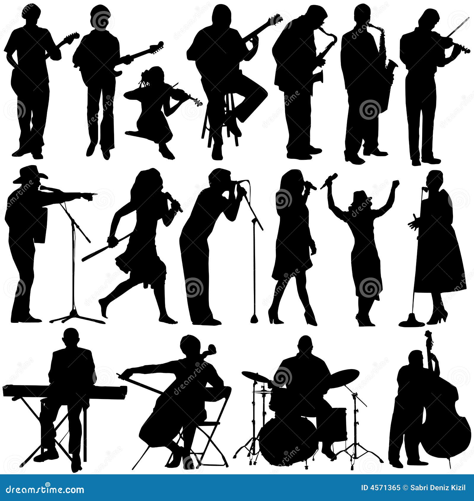 Musician stock illustration. Illustration of activities - 4571365