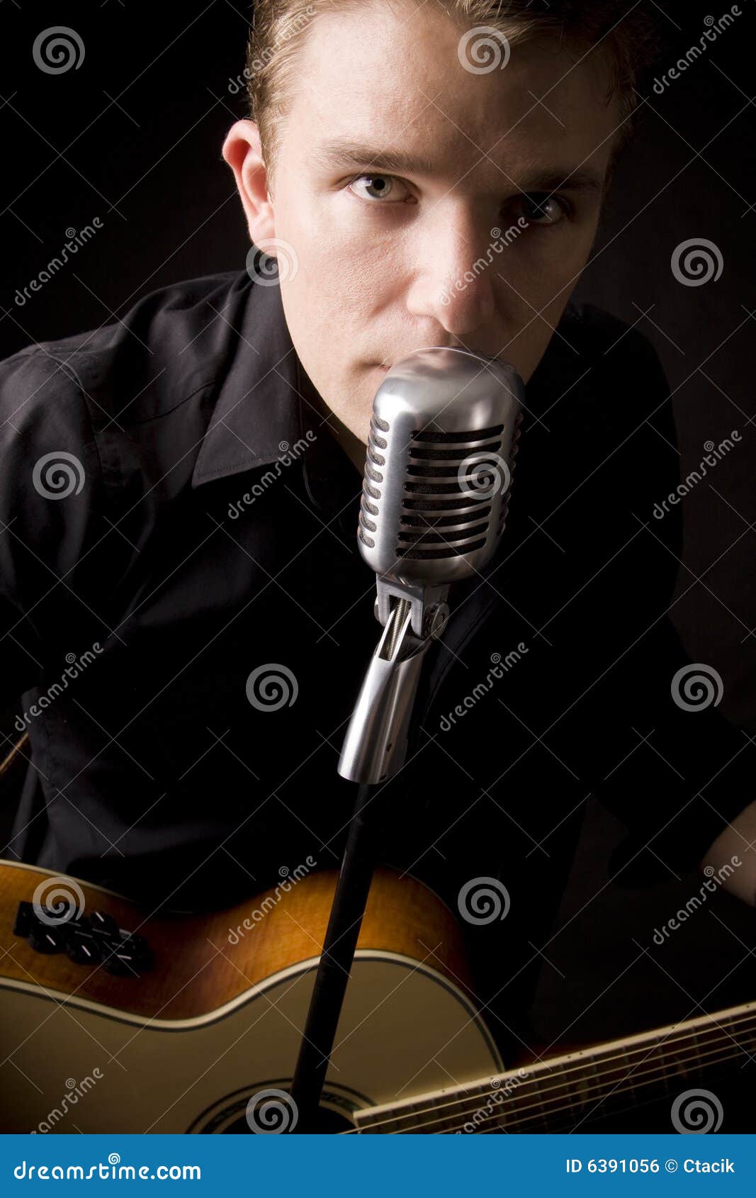Musician stock photo. Image of confident, guitar, acoustic - 6391056