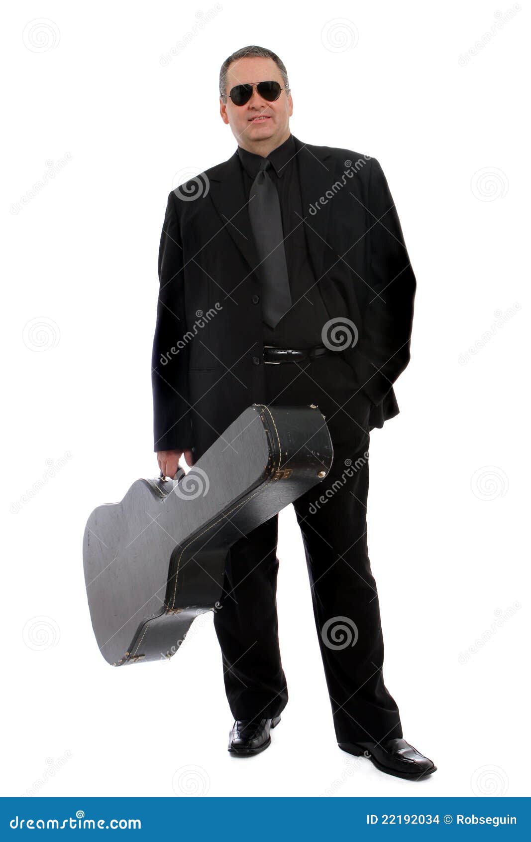 Musician in black suit stock photo. Image of black, instrument - 22192034