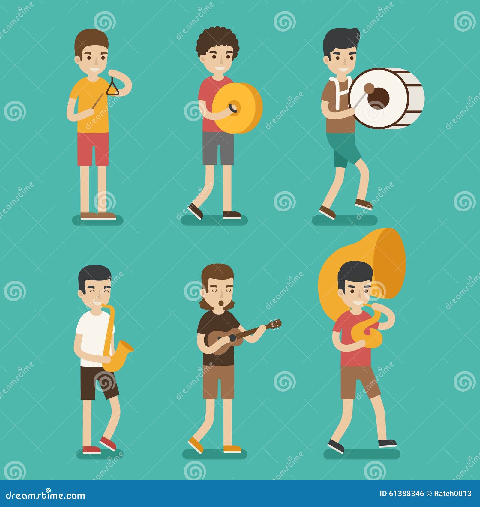 Musician character stock vector. Illustration of graphic - 61388346