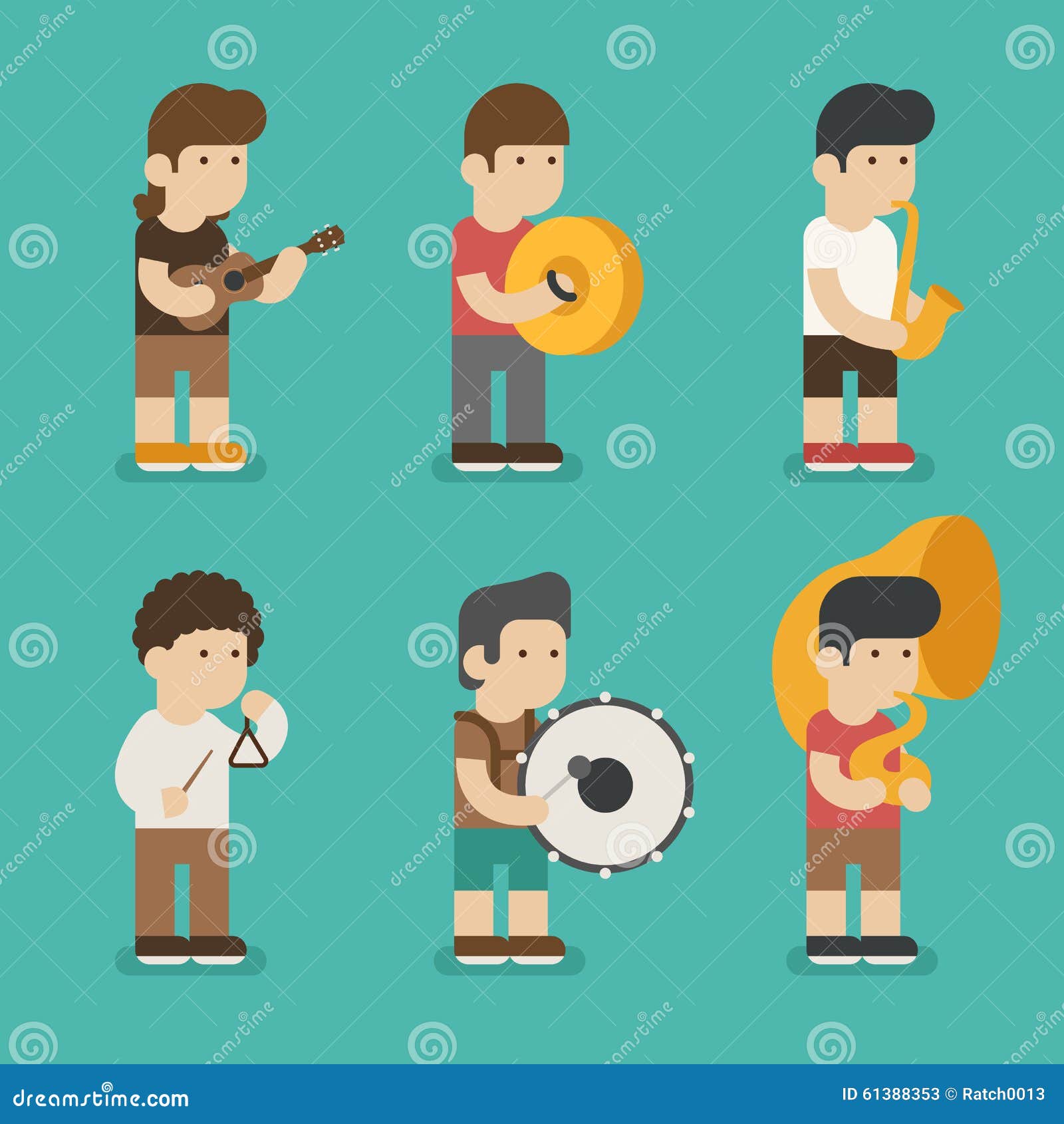 Musician character stock vector. Illustration of male - 61388353