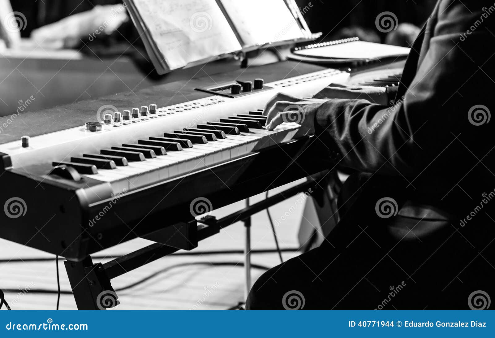 Musician at a concert stock photo. Image of entertainment - 40771944