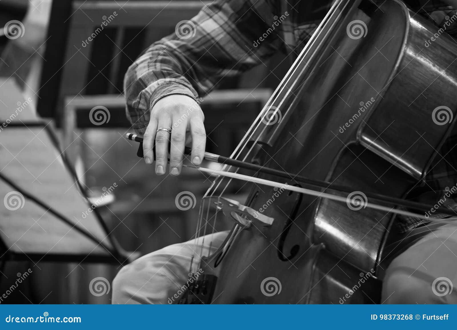 Musician Hand Playing the Cello Stock Photo - Image of cello, musical ...