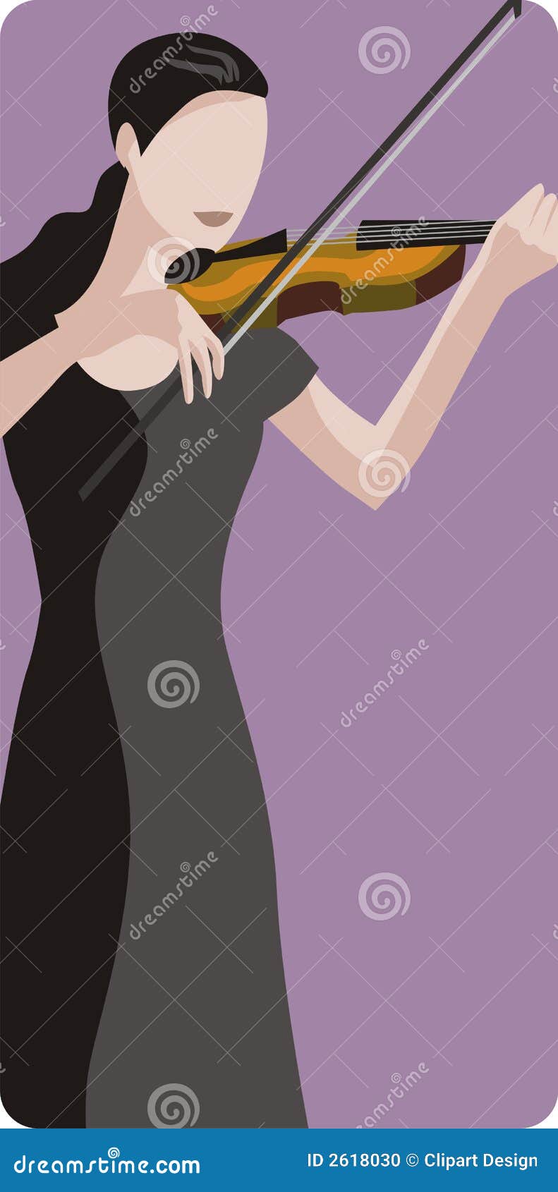 Female Violin Player Jazz Classical Diversity Origami Paper Model Stock ...