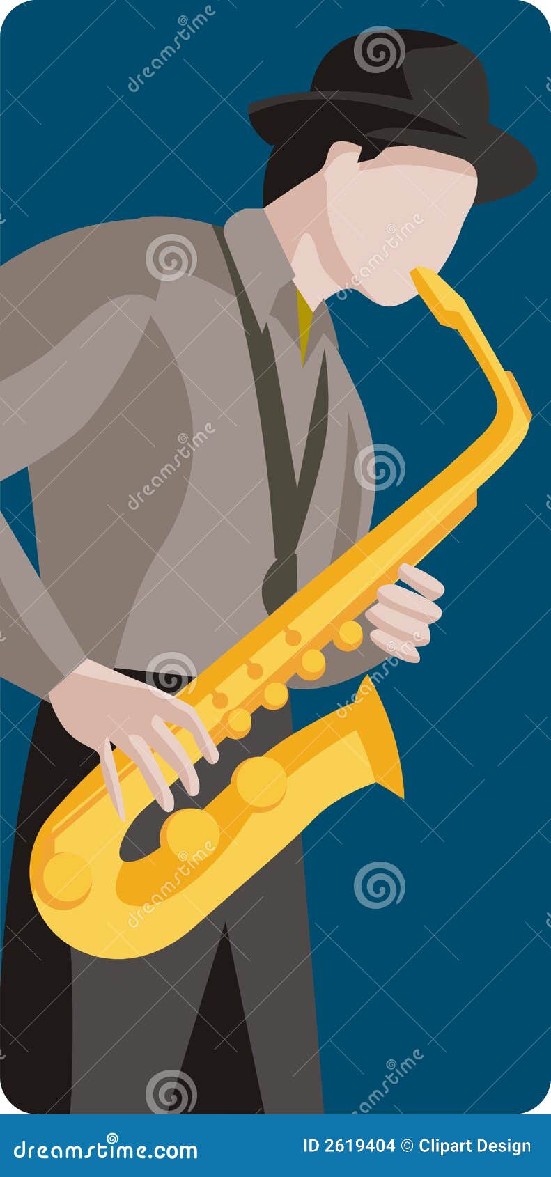 Musician Illustration Series Stock Vector - Illustration of instrument ...
