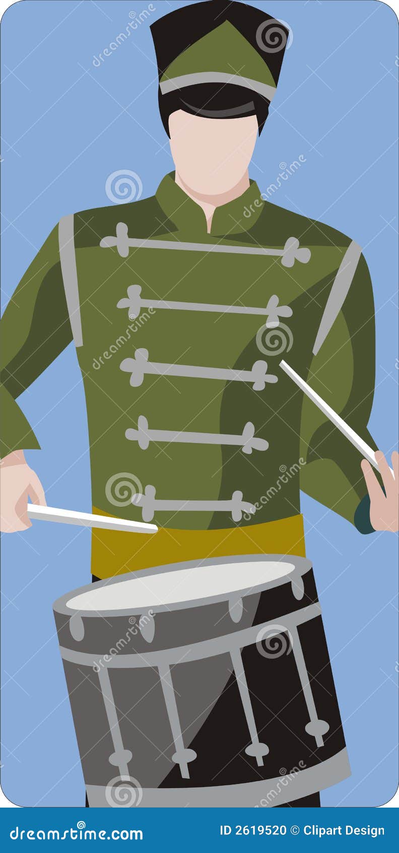 US Revolutionary War Drummer And Piper Royalty-Free Illustration ...