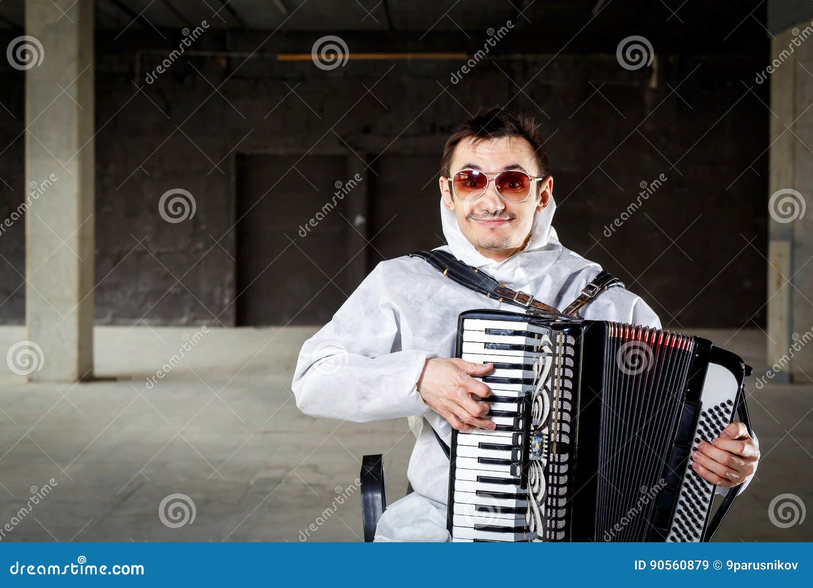 The Musician Playing the Harmonica, Stock Image - Image of culture ...